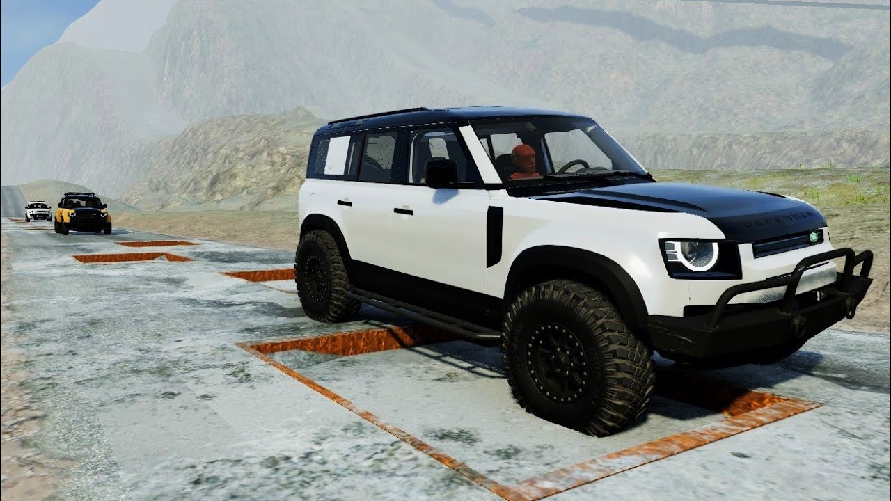LAND ROVER DEFENDER - Suspension Test [8] ️ BeamNG DRIVE Realistic Cars ...