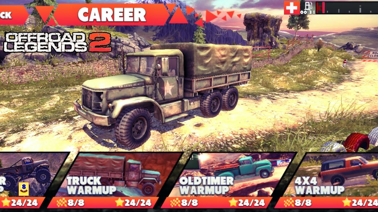OFFROAD LEGENDS 2 🔥🔥 | All Vehicles Unlock | All Career Maps with 24/24 ...