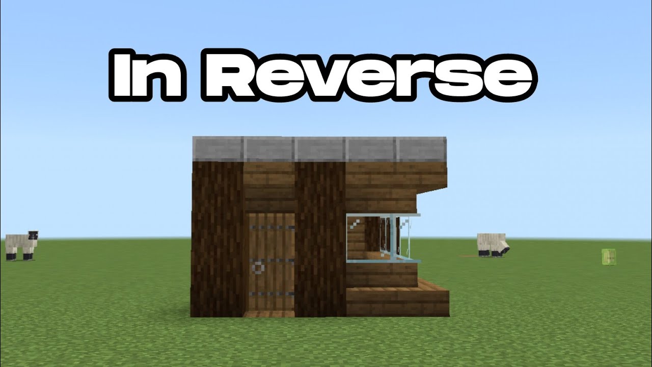 Minecraft build tutorial but it is in Reverse - YouTube