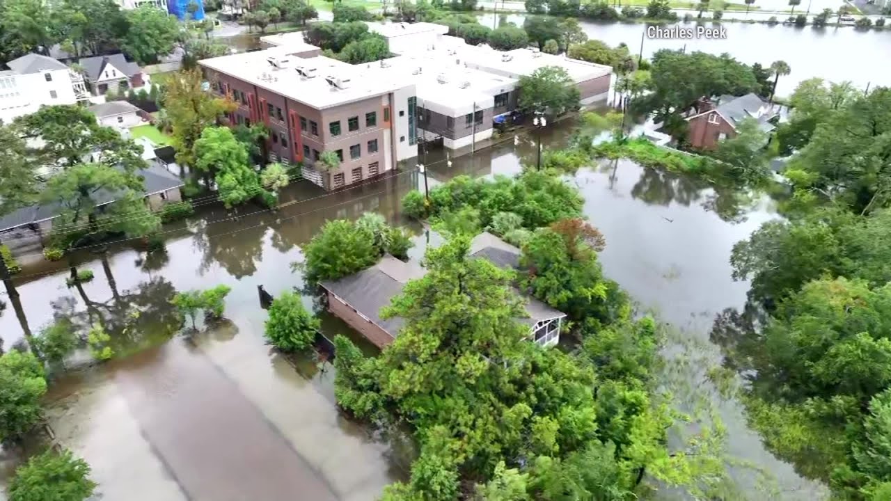 DRONE FOOTAGE: Flooding in Charleston, SC - YouTube