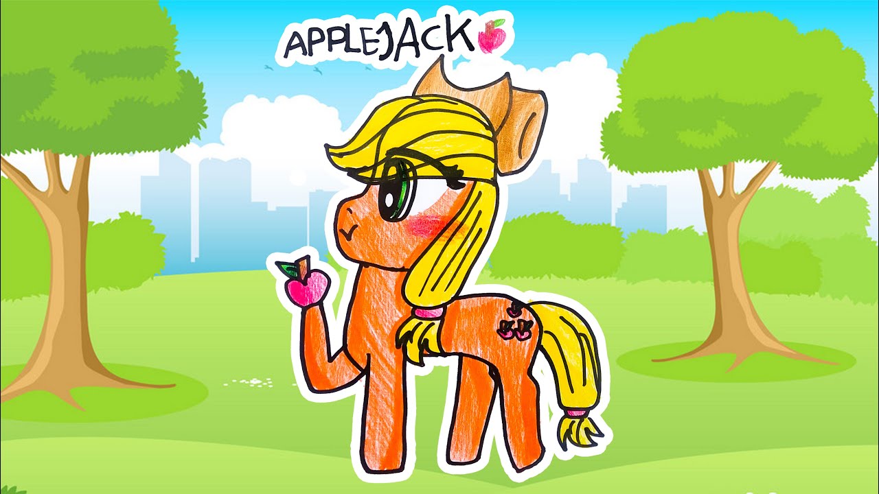 Arditara Menggambar dan Mewarnai My Little Pony Applejack - YouTube