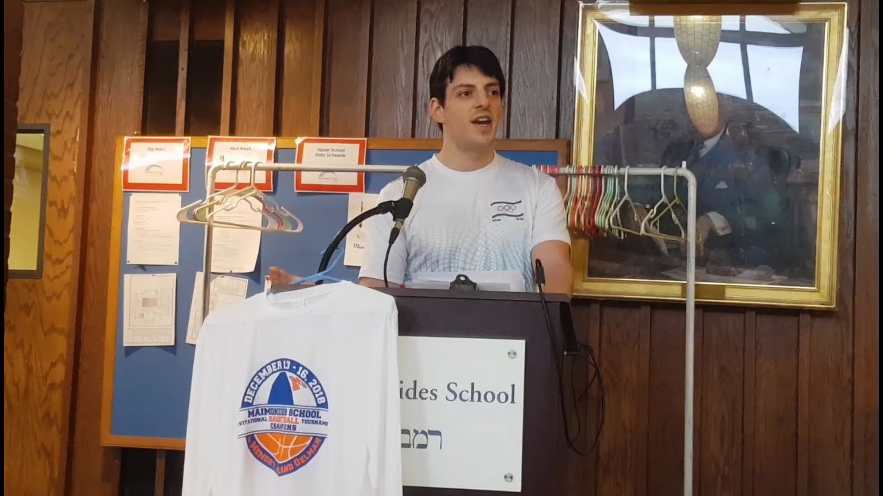 Inspirational Remarks by Olympian AJ Edelman to Maimonides School ...