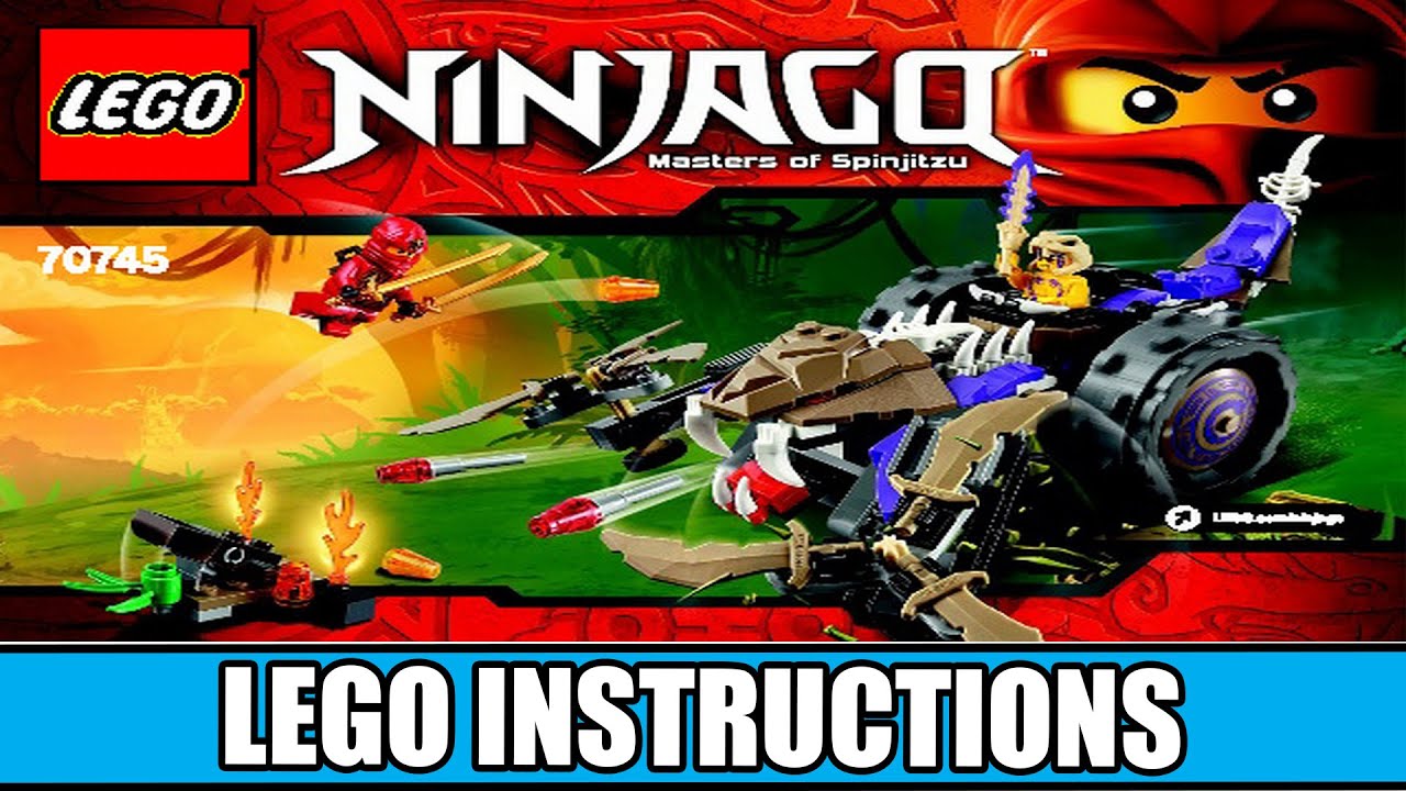 LEGO Instructions | Ninjago | 70745 | Anacondrai Crusher - YouTube