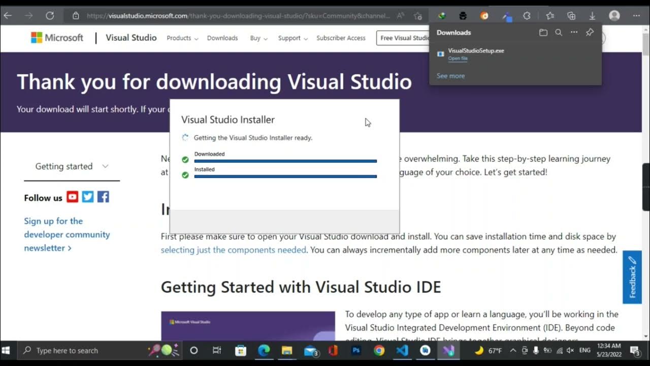 Fix Flutter Issues, Visual Studio not installed and Install Desktop Development with C++ - YouTube