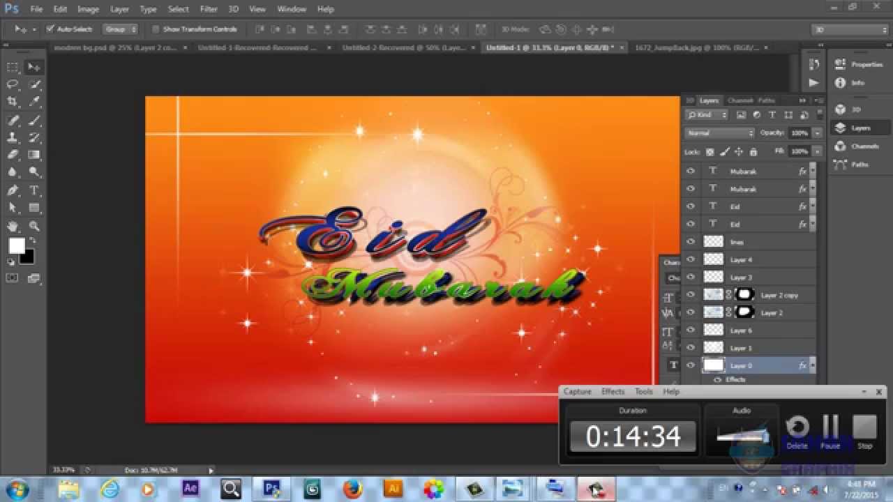 photoshop tutorial background desgin part 02 - YouTube