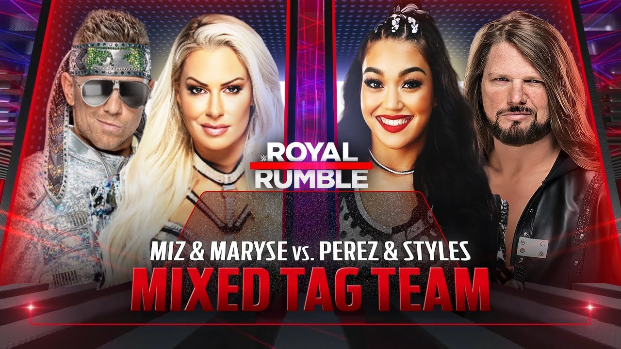 WWE2K23 Universe Mode SS3 | The Miz & Maryse vs. Roxanne Perez & AJ ...