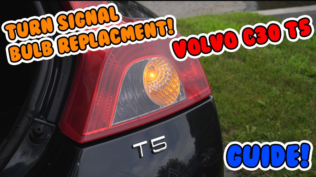 HOW TO REPLACE a broken/old TURN SIGNAL BULB On a VOLVO C30 T5! Step by ...