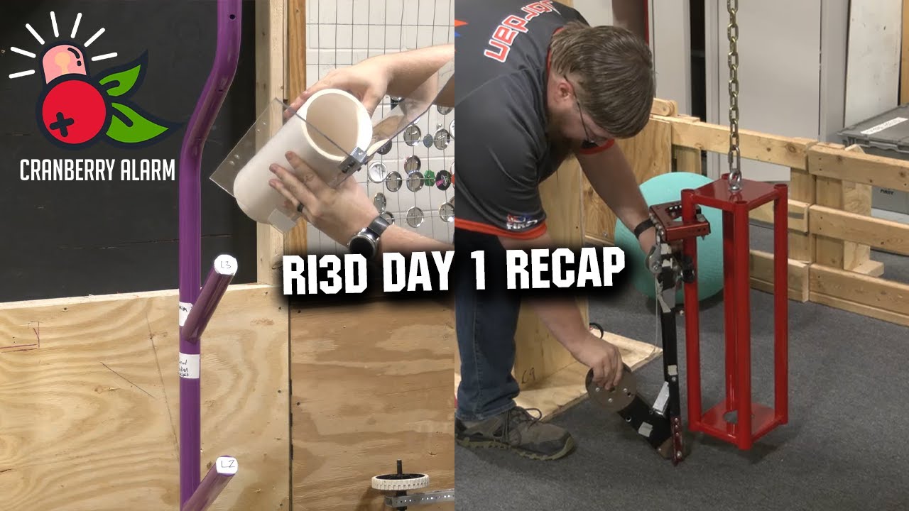 (Ad Free) Ri3D REEFSCAPE Day 1 Recap | Cranberry Alarm | Robot in 3 Days - YouTube