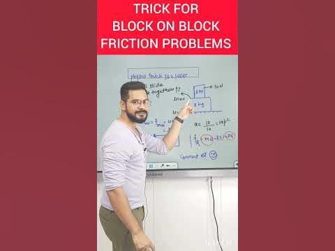 Trick to Solve Block on Block Friction Problem #shorts #physicstricks - YouTube