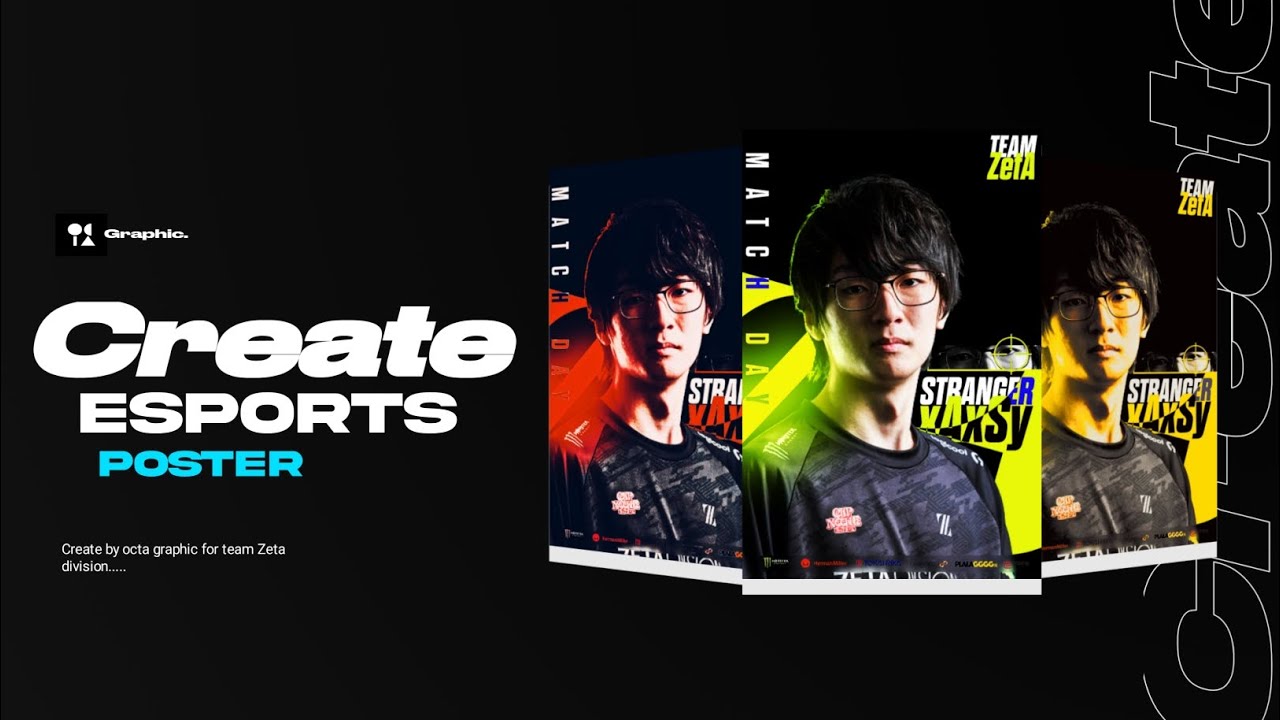 How to Create a professional Esports Poster for bgmi/valorant/CS Go ...