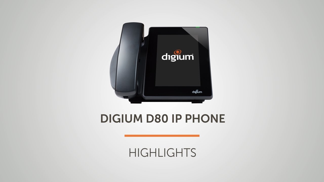 Digium D80 IP Phone Highlights | Touchscreen Executive Phone - YouTube