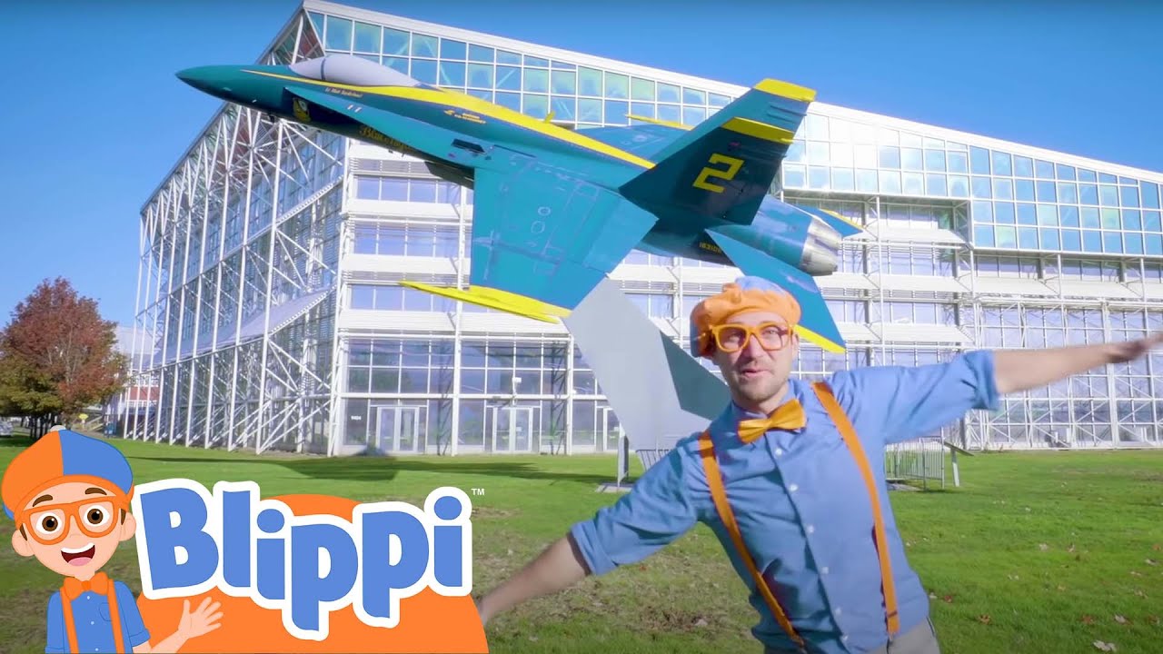 Blippi Visits The Museum of Flight - Learn About Planes | Kids Show ...