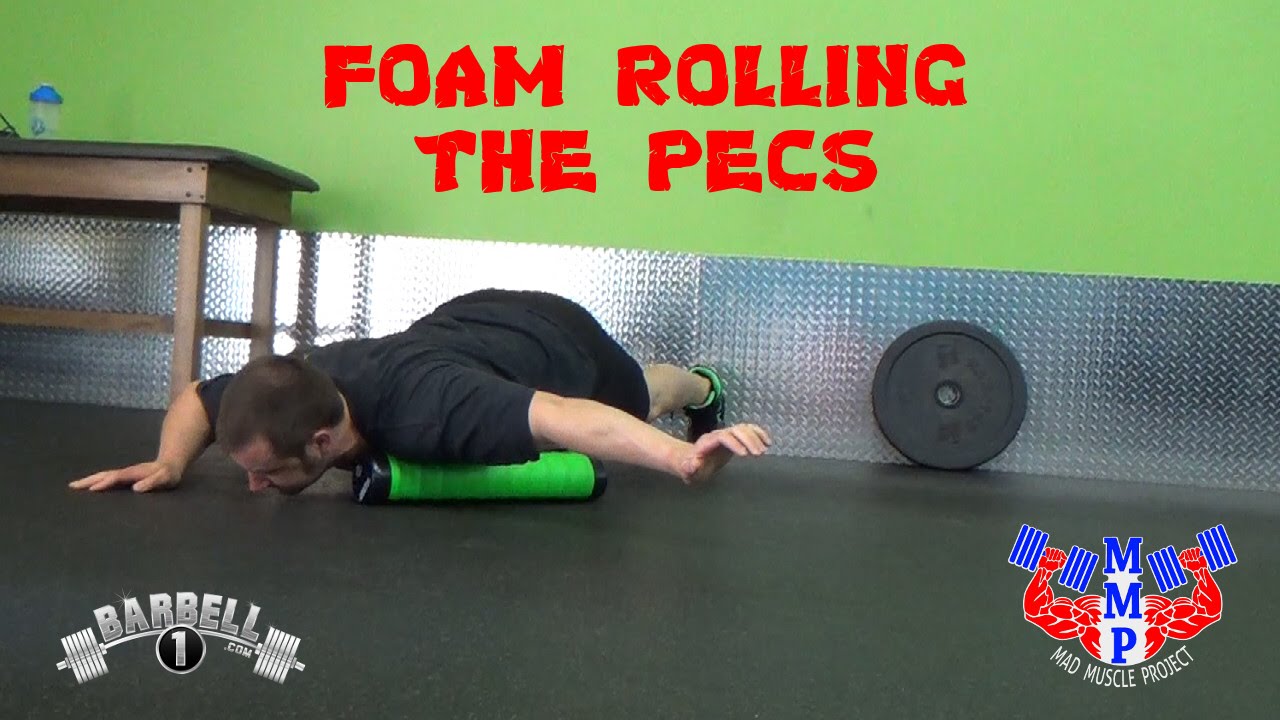 Pec Deep Tissue Self-Myofascial Release with Foam Roller, Recoveroller ...