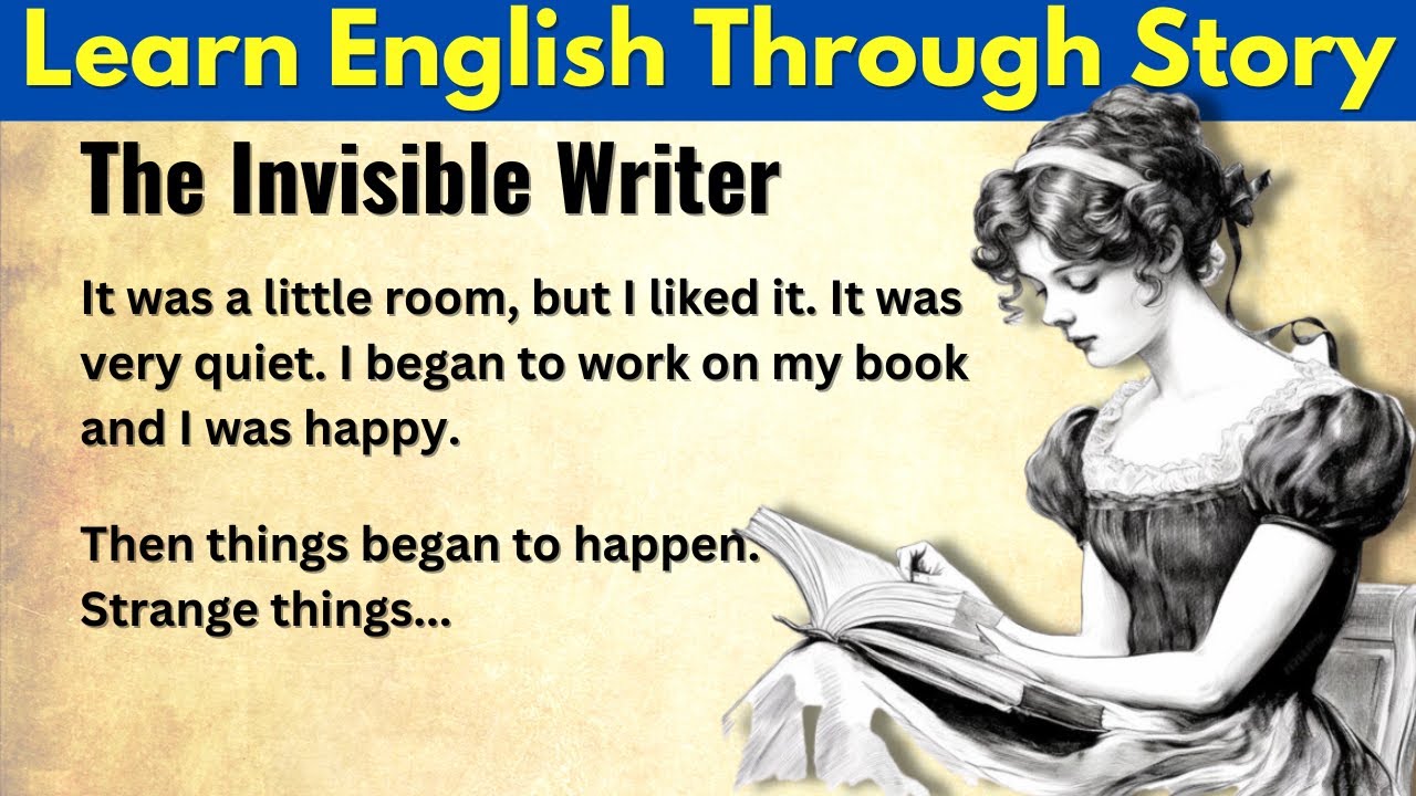 Learn English Through Story Level 1 🌟 The Invisible Writer 🌟 Story in ...