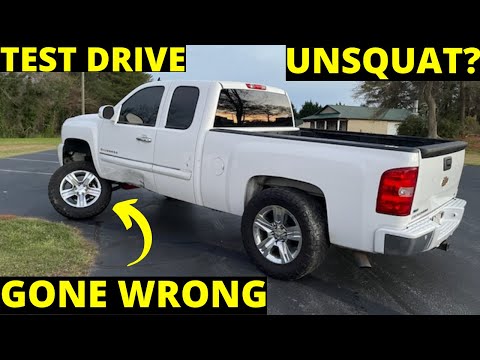 FIXING THE SQUATTED SILVERADO SHOULD WE UNSQUAT IT? - YouTube