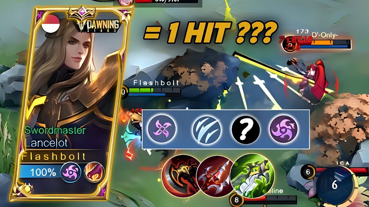 NEW LANCELOT UPDATED 1 SHOT BUILD & EMBLEM 2023 - YouTube