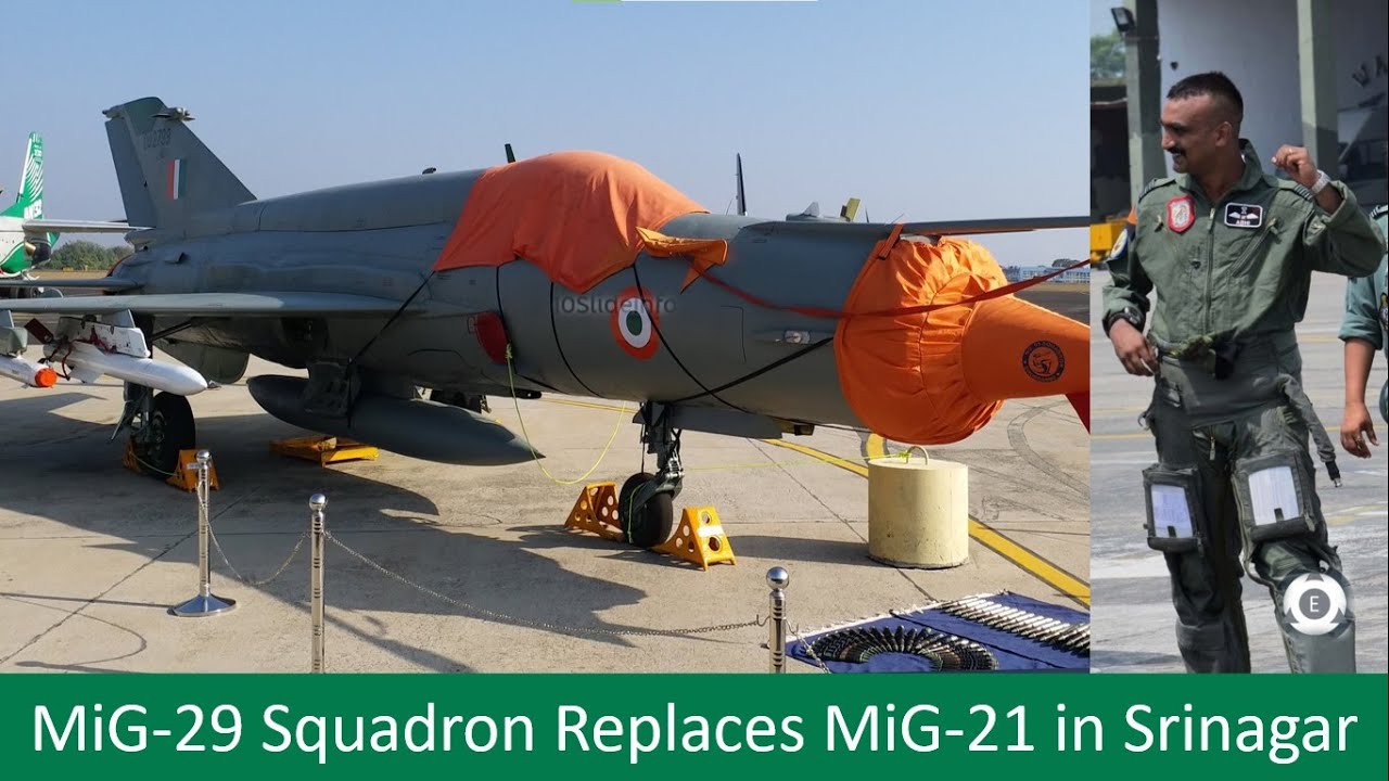 MiG-29 Squadron Replaces MiG-21 in Srinagar - YouTube