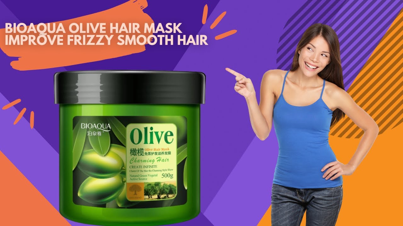 BIOAQUA Natural Olive Hair Mask 500g - YouTube