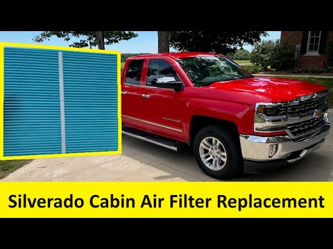 Chevy Silverado Cabin Air Filter Replacement - YouTube