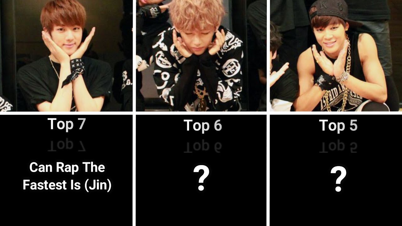 Among BTS's rappers, who is the fastest? - YouTube