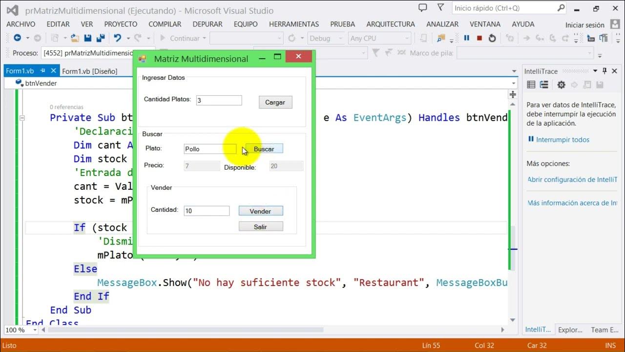 Arrays Matrices Multidimensionales 19 25 Programación en Visual Basic Net - YouTube