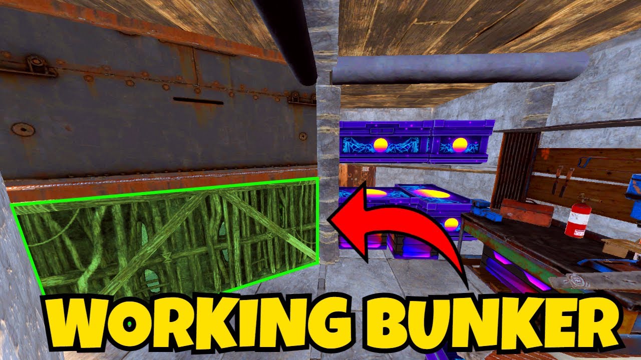 New Working Bunker Meta In Rust Rust Building Tutorial 2023 Youtube