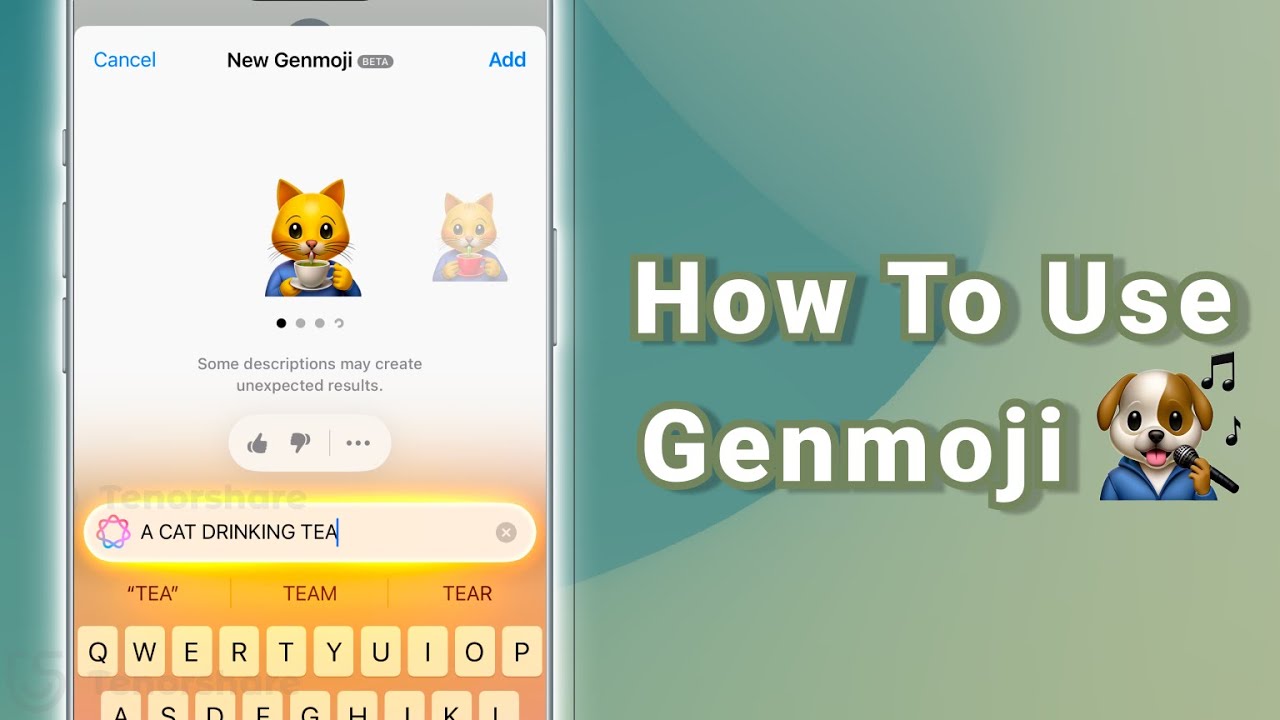 💡 Genmoji: How To Use Genmoji On iOS 18 / iPhone - YouTube
