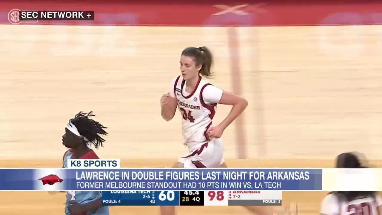 Jenna Lawrence scores in double figures Thursday for Arkansas women's ...