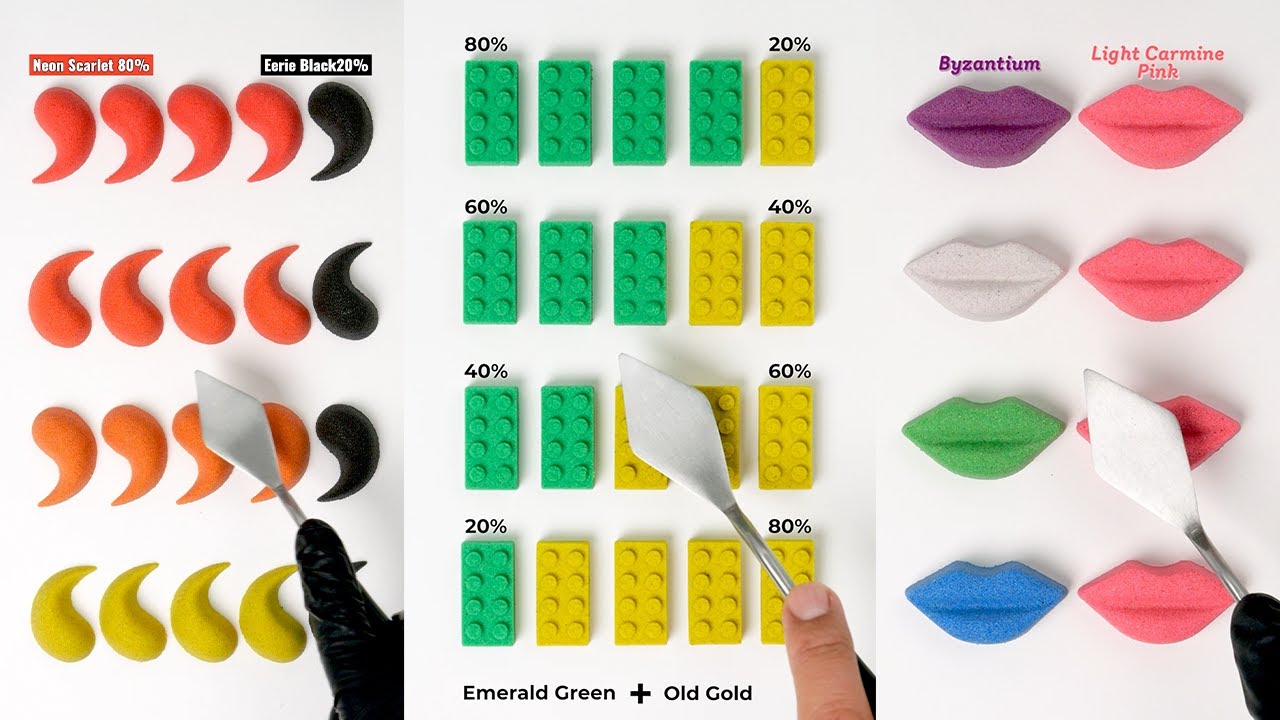 Ultimate Color Mixing: Satisfying Sand ASMR & Learn Color Charts Fast ...