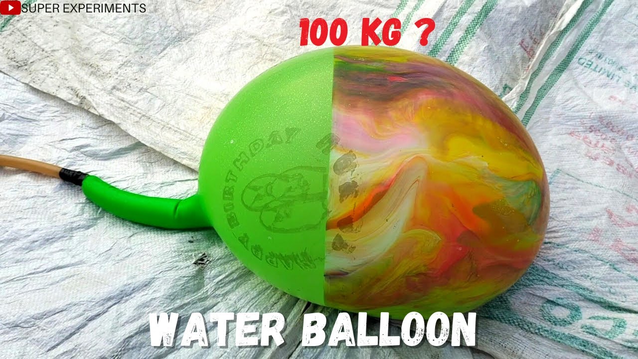 100 KG ??? || BIG SIZE MONSTER WATER BALLOON || LARGE BALLOON ...