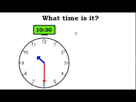 How to Tell Time in English Lesson - YouTube