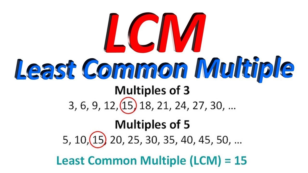 L.C.M ( Least Common Multiple) | What do we mean by LCM? | Digital e ...