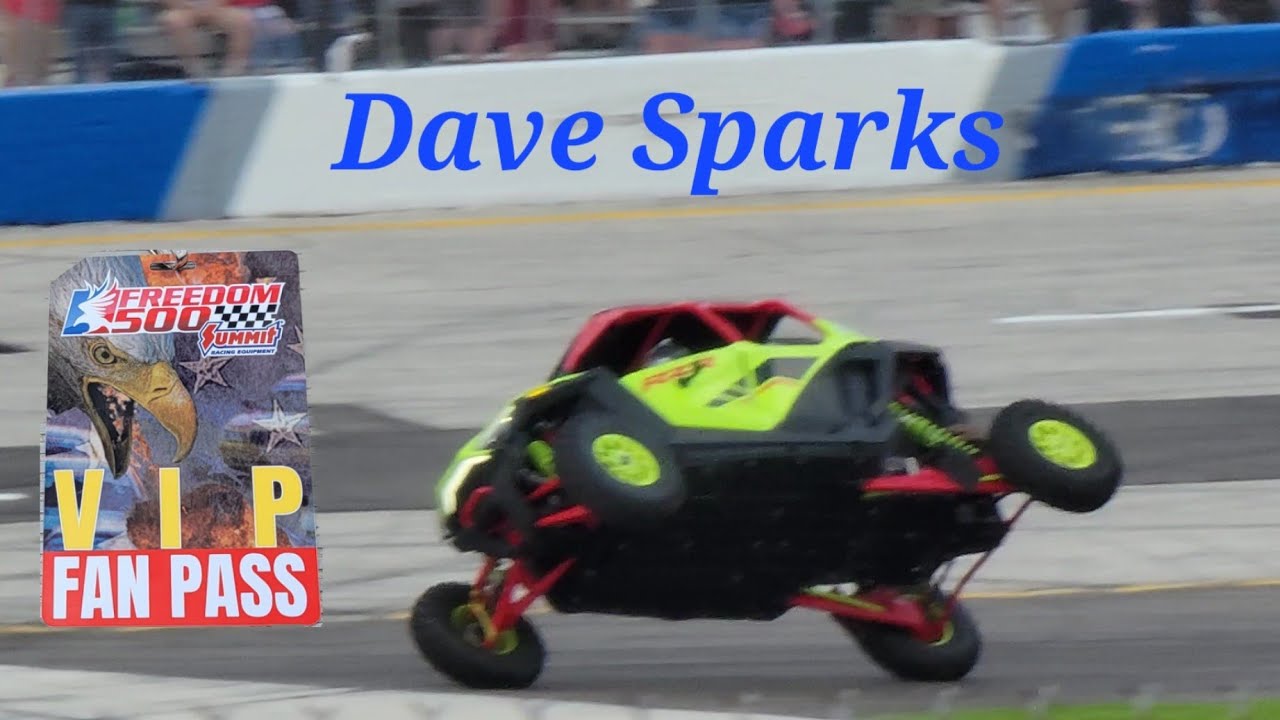Dave Sparks laps the Freedom Factory on two wheels in a RZR at Freedom ...