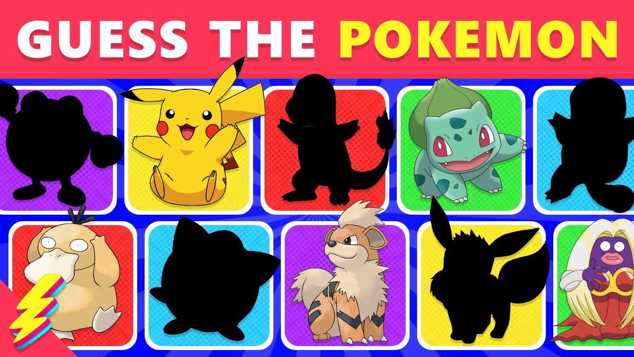 Guess The Pokémon By Silhouette 👀🐍🤔 | Pokémon Gen 1 - YouTube