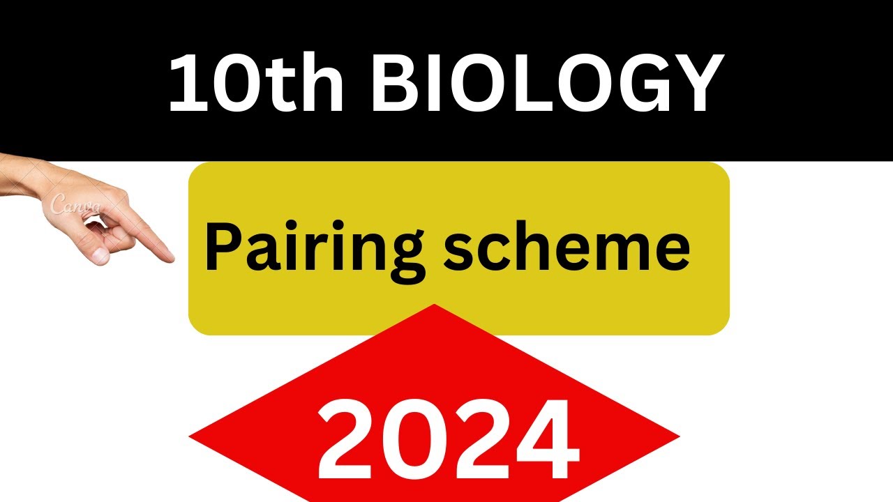 10th biology pairing scheme 2024 latest update - YouTube