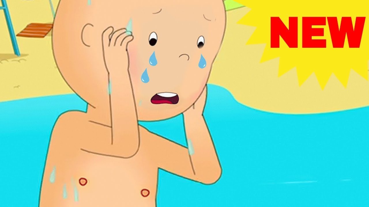 Caillou Goes to the Beach ★ Funny Animated Caillou | Cartoons for kids ...