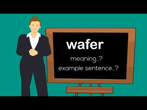 wafer meaning in urdu/hindi |How to pronounce wafer|wafer in sentence ...