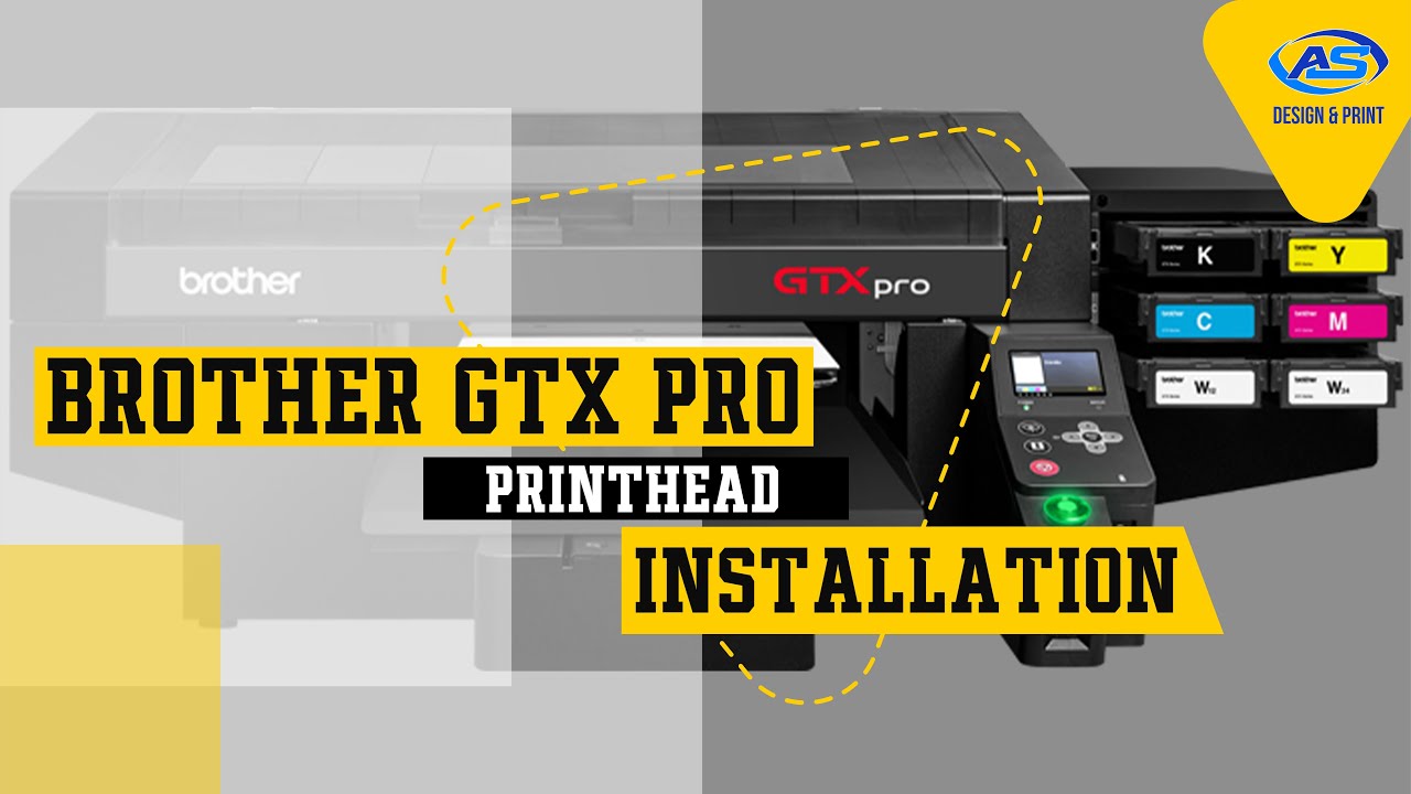 BROTHER GTX PRO PRINTHEAD INSTALL - YouTube