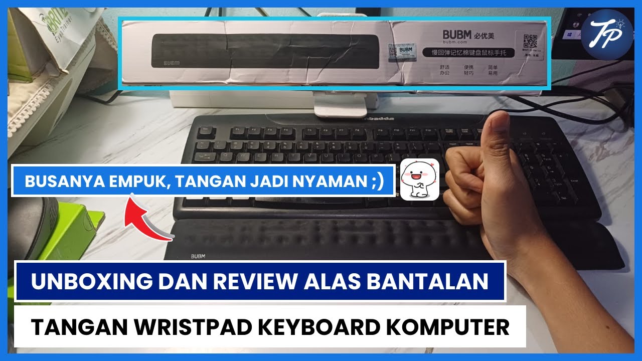 Unboxing Dan Review Alas Bantalan Tangan Wristpad Keyboard Komputer ...