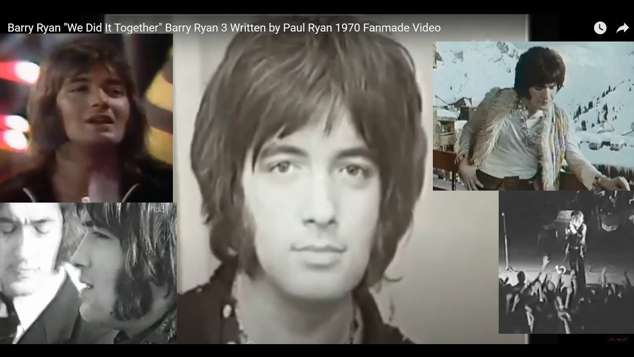 Barry Ryan "We Did It Together" Single from 'Barry Ryan 3' Written by ...