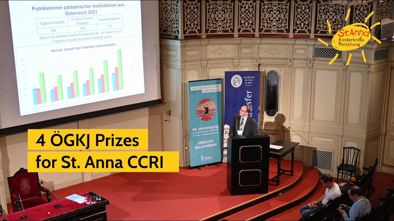 Four ÖGKJ prizes for St. Anna Children's Cancer Research Institute and ...