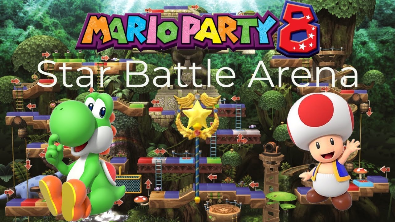 STAR BATTLE ARENA BEGINS:Mario Party 8:Star Battle 1 Yoshi vs Toad ...