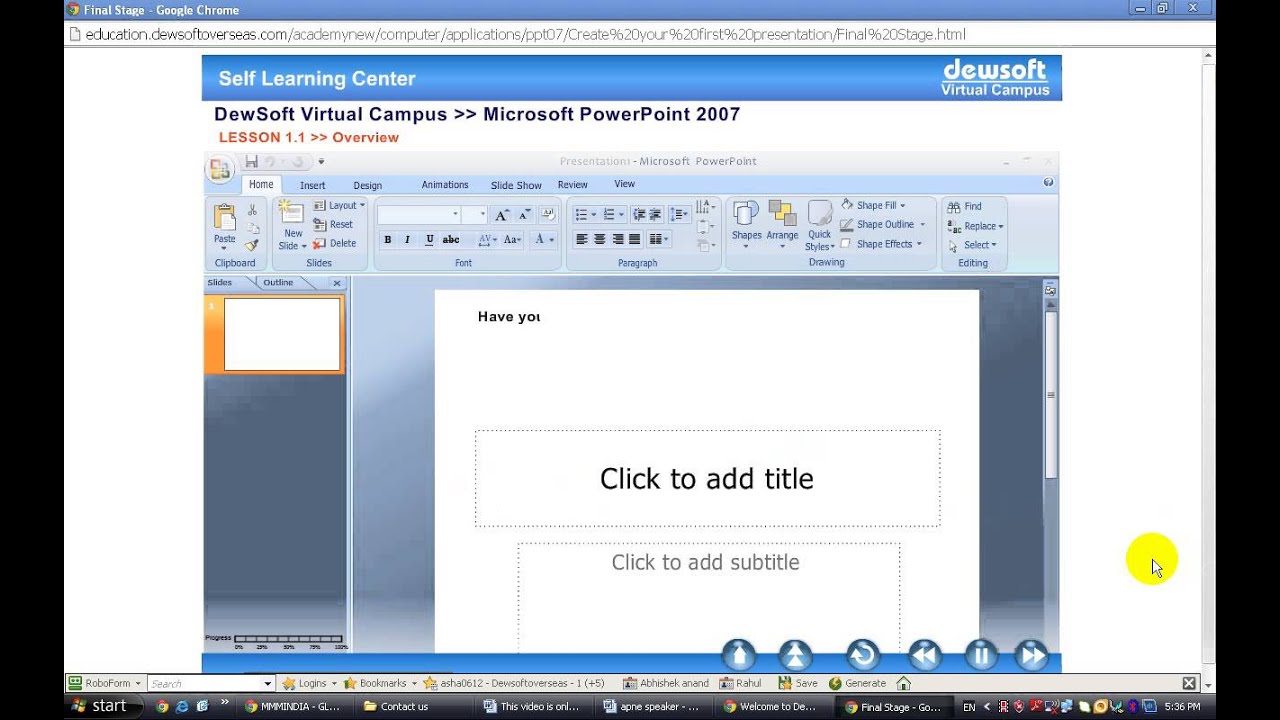 Dewsoft online microsoft office interactive education overview - video ...
