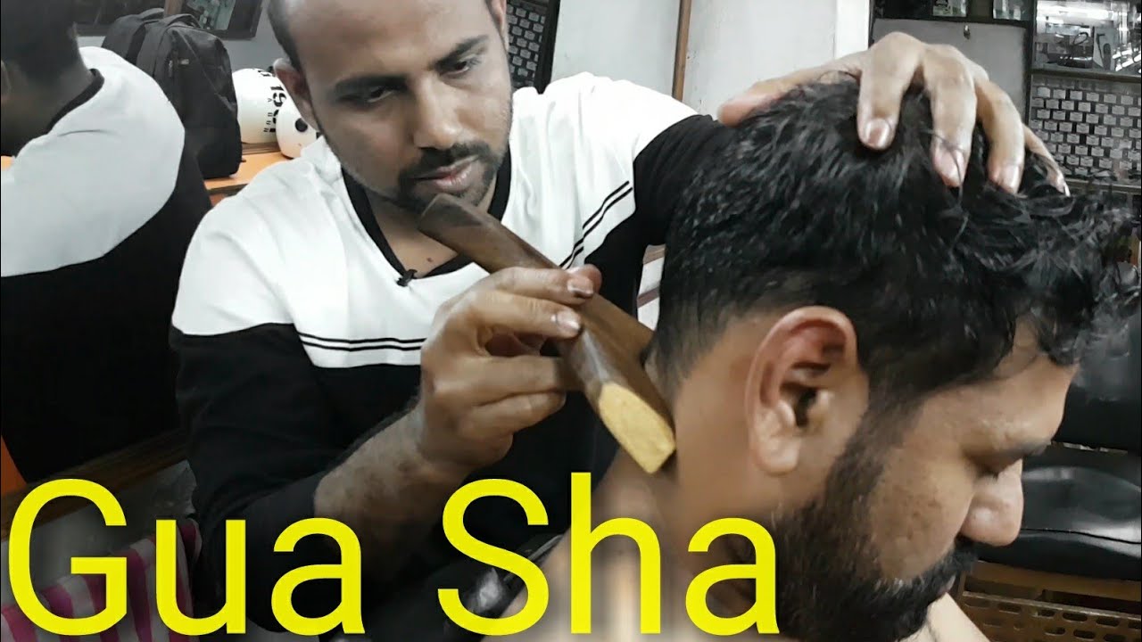 Reiki master Gua Sha head massage with hand, neck, chest, back massage ...