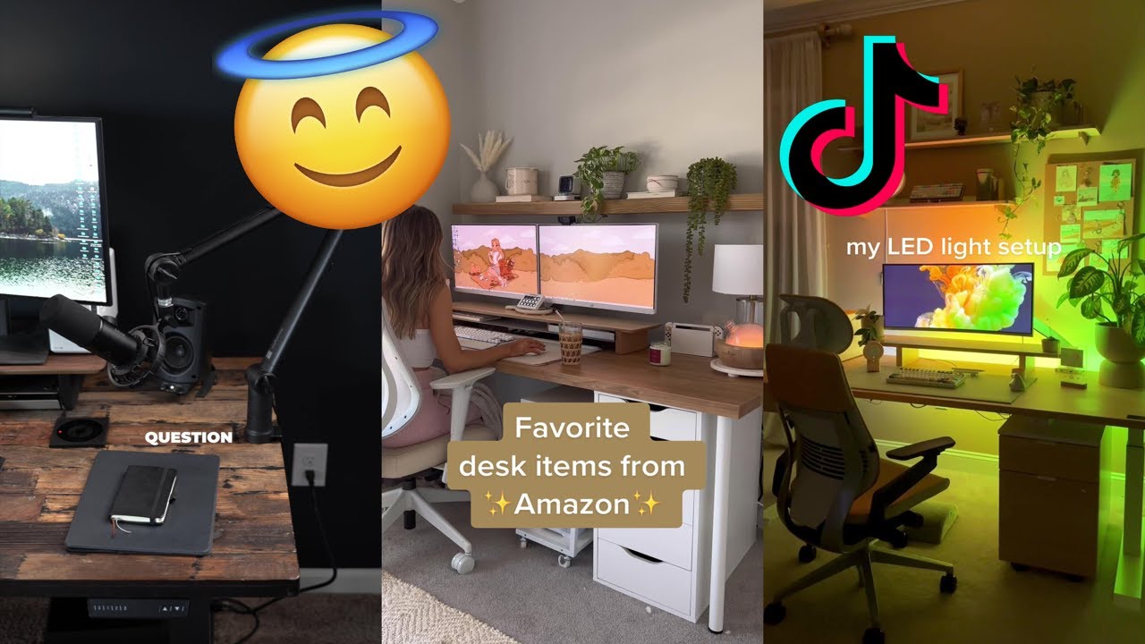 10 Aesthetic Desk Setups from TikTok to Inspire Your Work Space - YouTube