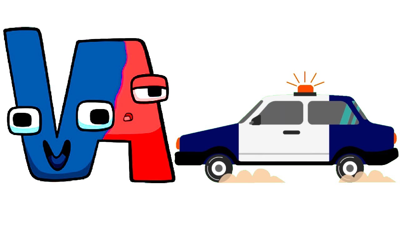 the police are chasing Alphabet Lore cursed part 1 - YouTube