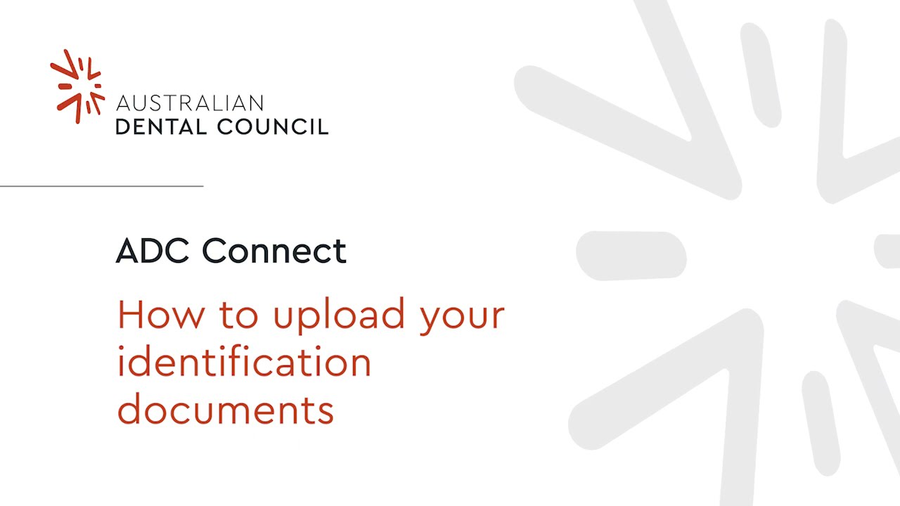 ADC Connect: How to upload your identification documents - YouTube
