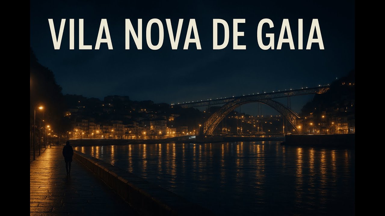 🌙 Night Walk in Vila Nova de Gaia | Douro River Walk at Night ...