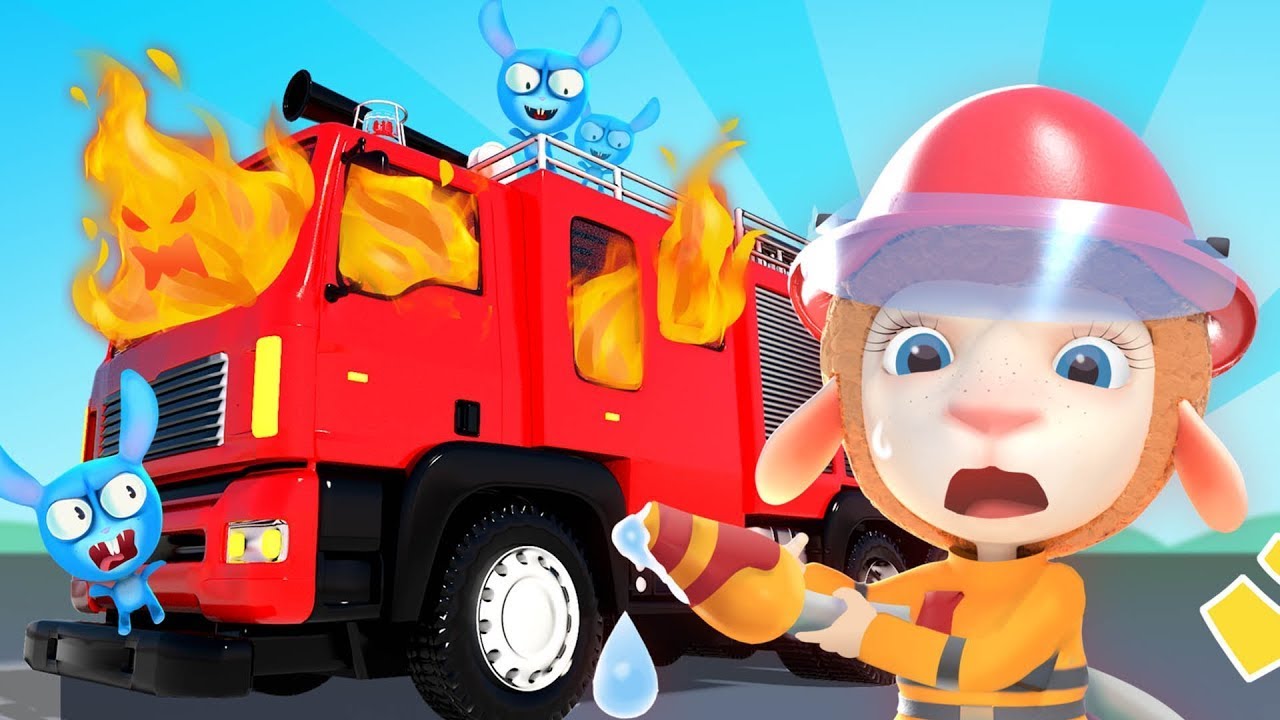Oh, It's a Fire | Fire Truck Rescue Team | Funny Cartoon for Kids - YouTube