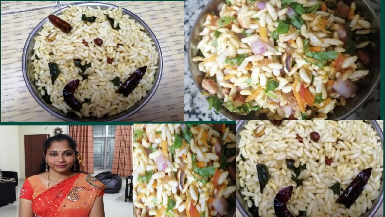 Spicy puffed rice recipe /street style Puffed rice /puffed rice upma ...